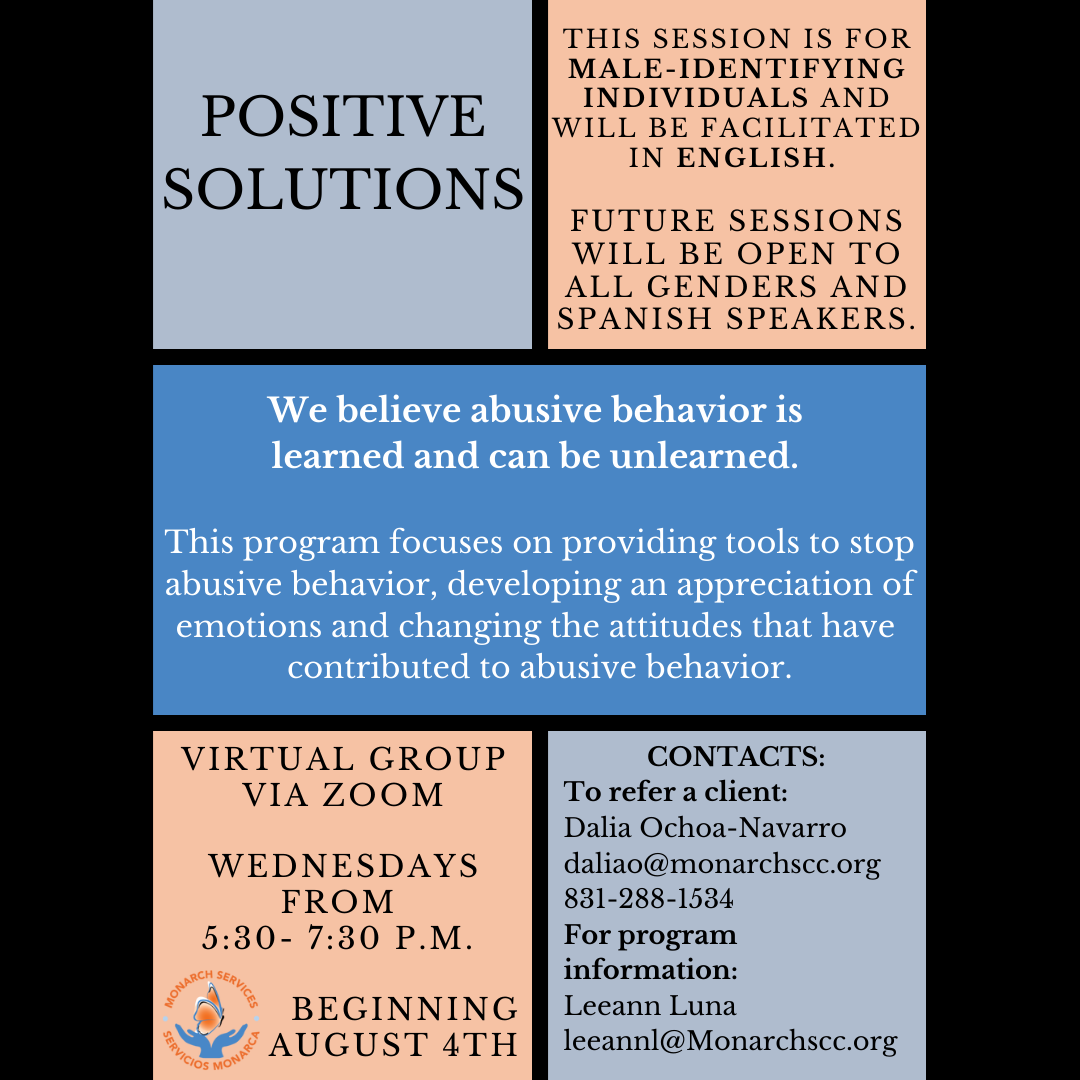 Positive Solutions Program | Monarch Services - 24-Hour Bilingual ...